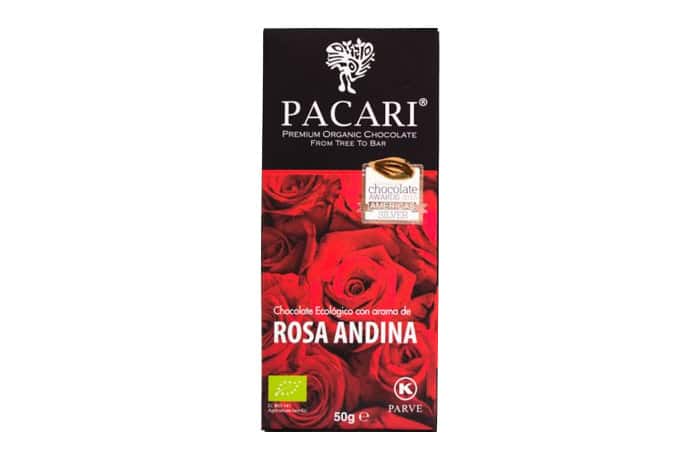 Pacari – Barra de Chocolate con Rosas Andinas - 50 grs. | Lima Orgánica