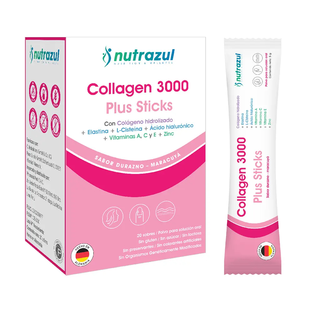 Nutrazul Collagen 3000 Plus Sticks - Pharmaris | Lima Orgánica